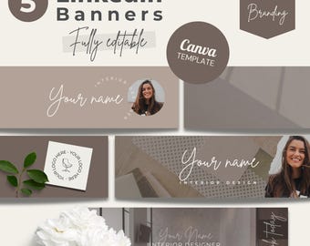5 Linkedin Banner Templates for Interior Designers | Professional ...