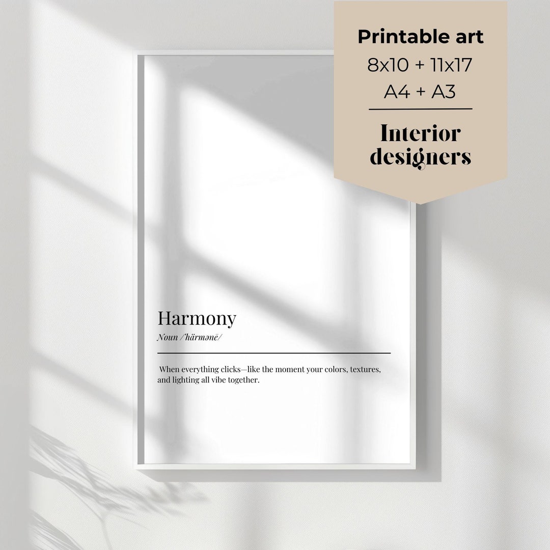 Printable Dictionary Art for Interior Designers and Decorators ...