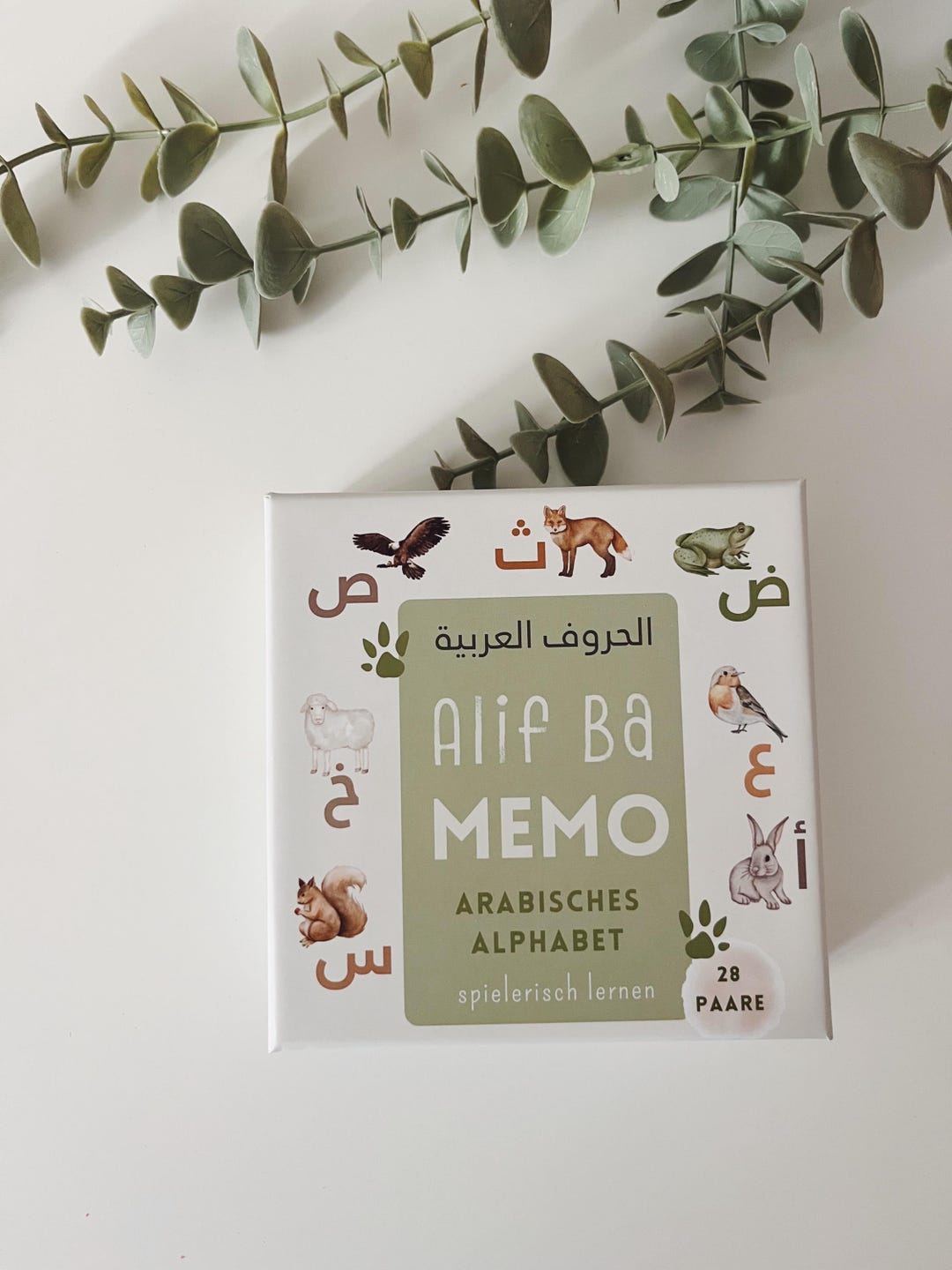 Memory Game - Arabic Animal Alphabet | 28 Pairs - Letters, Animals ...