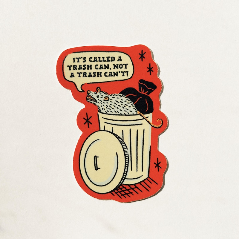 Possum Trash Stickers - Etsy