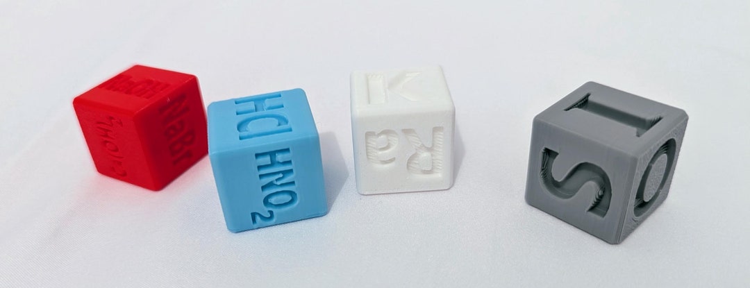 Balancing Chemical Equations 3D Printed Blocks (worksheet Included ...