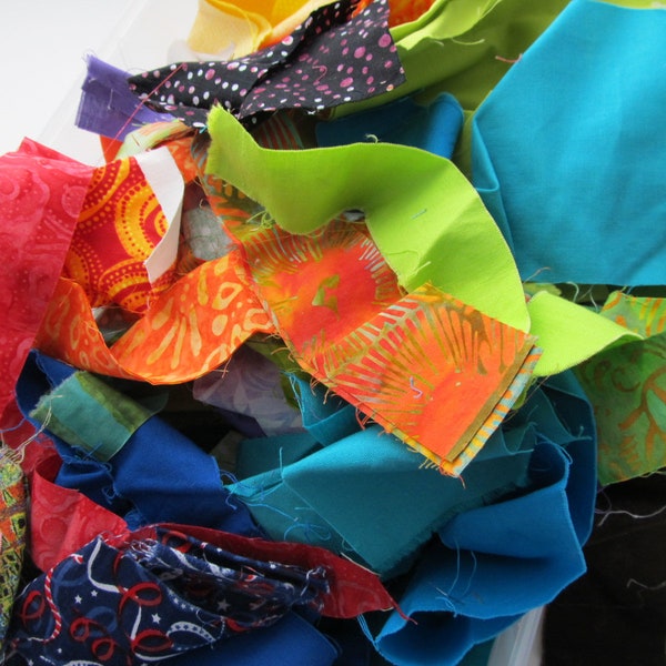 Fabric Scrap Bag - Etsy