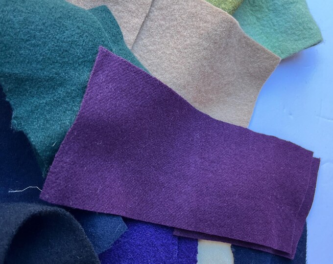 Wool Scrap Bag, Assorted Sizes and Colors, Wool Applique and Rug ...