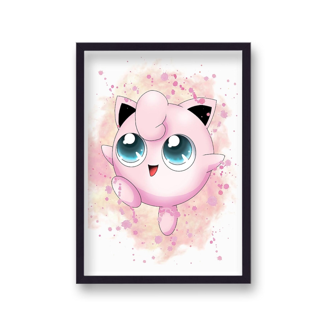 Pokemon Jigglypuff Wall Art Cartoon Gaming Retro Poster Print - Etsy