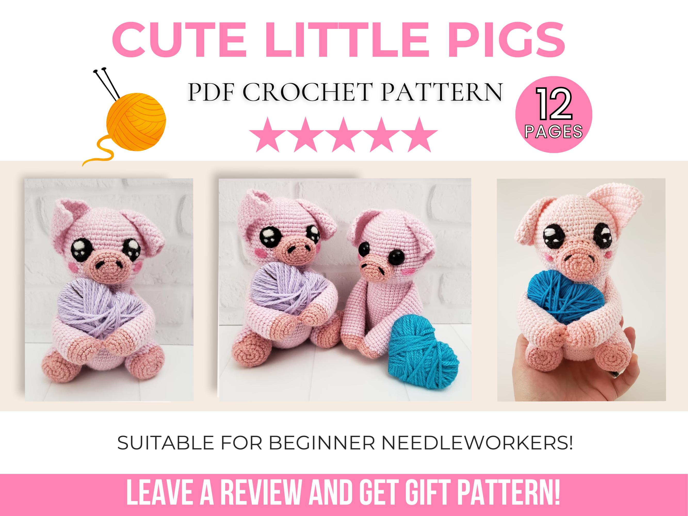 Cute Little Pigs Amigurumi Crochet Pattern PDF | Knitting Pattern - Etsy