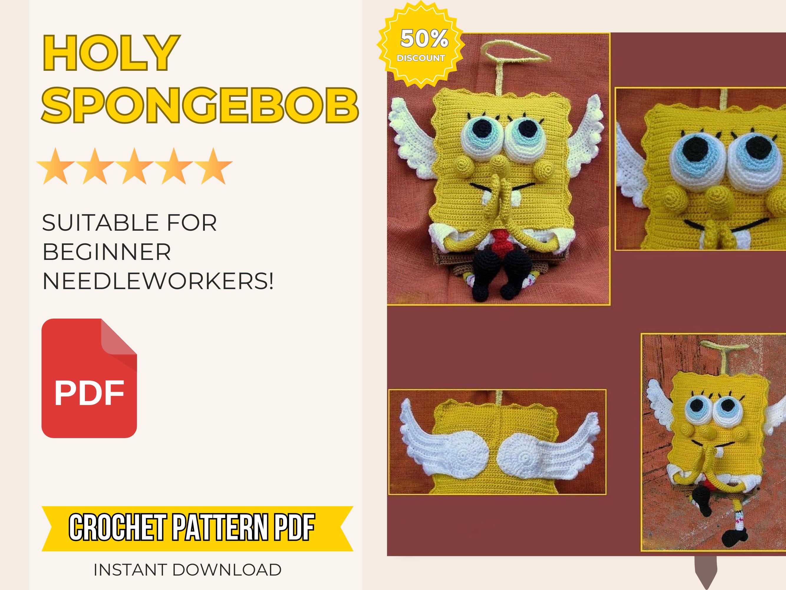 Holy Spongebob Amigurumi Crochet Pattern PDF | Knitting Pattern - Etsy