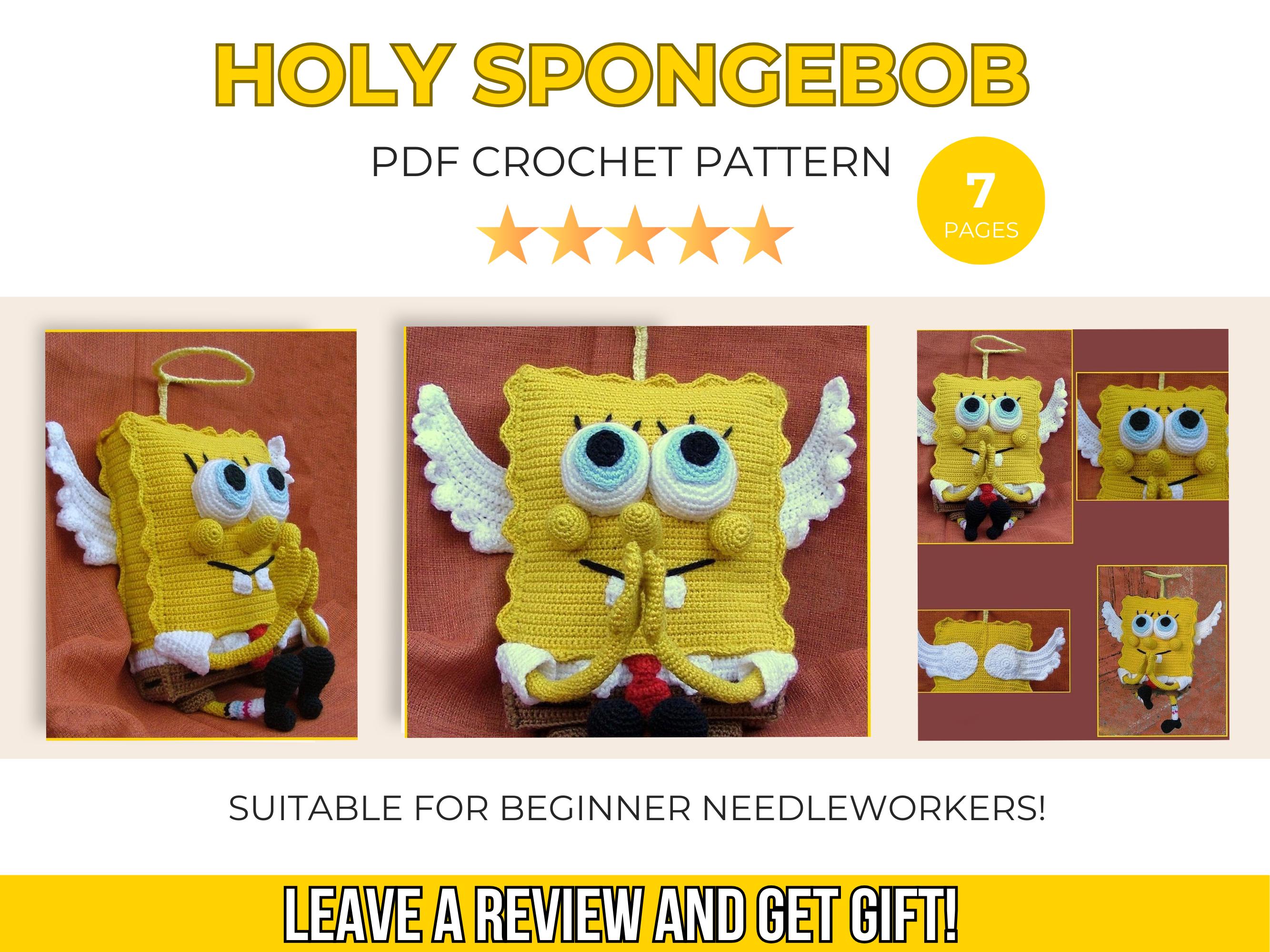 Holy Spongebob Amigurumi Crochet Pattern PDF | Knitting Pattern - Etsy