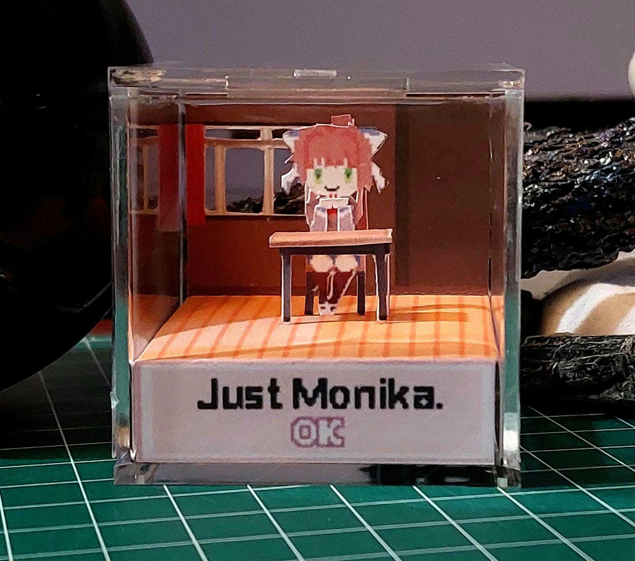 Doki Doki Literature Club Mini 3D Diorama Cube V2 (ddlc/monika/class ...
