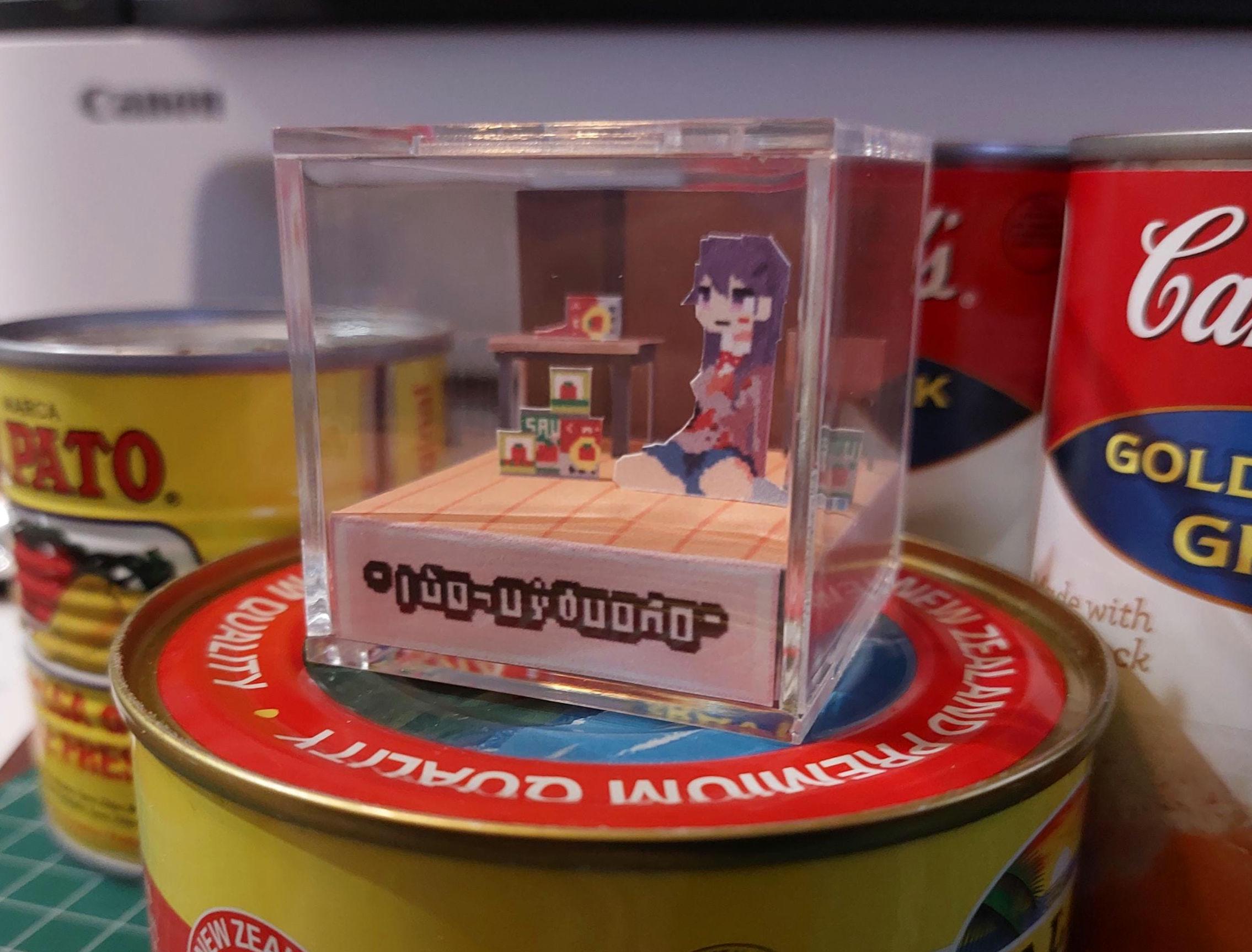 Doki Doki Literature Club Mini 3D Diorama Cube (ddlc/yuri/classroom) - Etsy