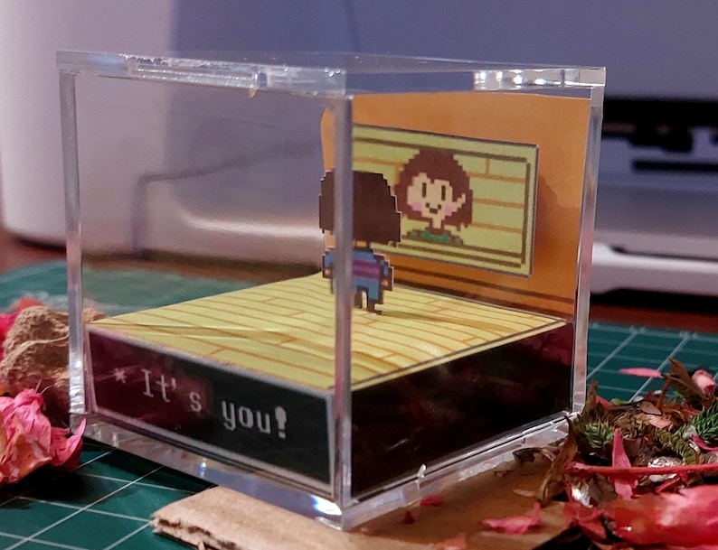 Undertale Mini 3D Diorama Cube (genocide Route/chara/frisk/despite ...