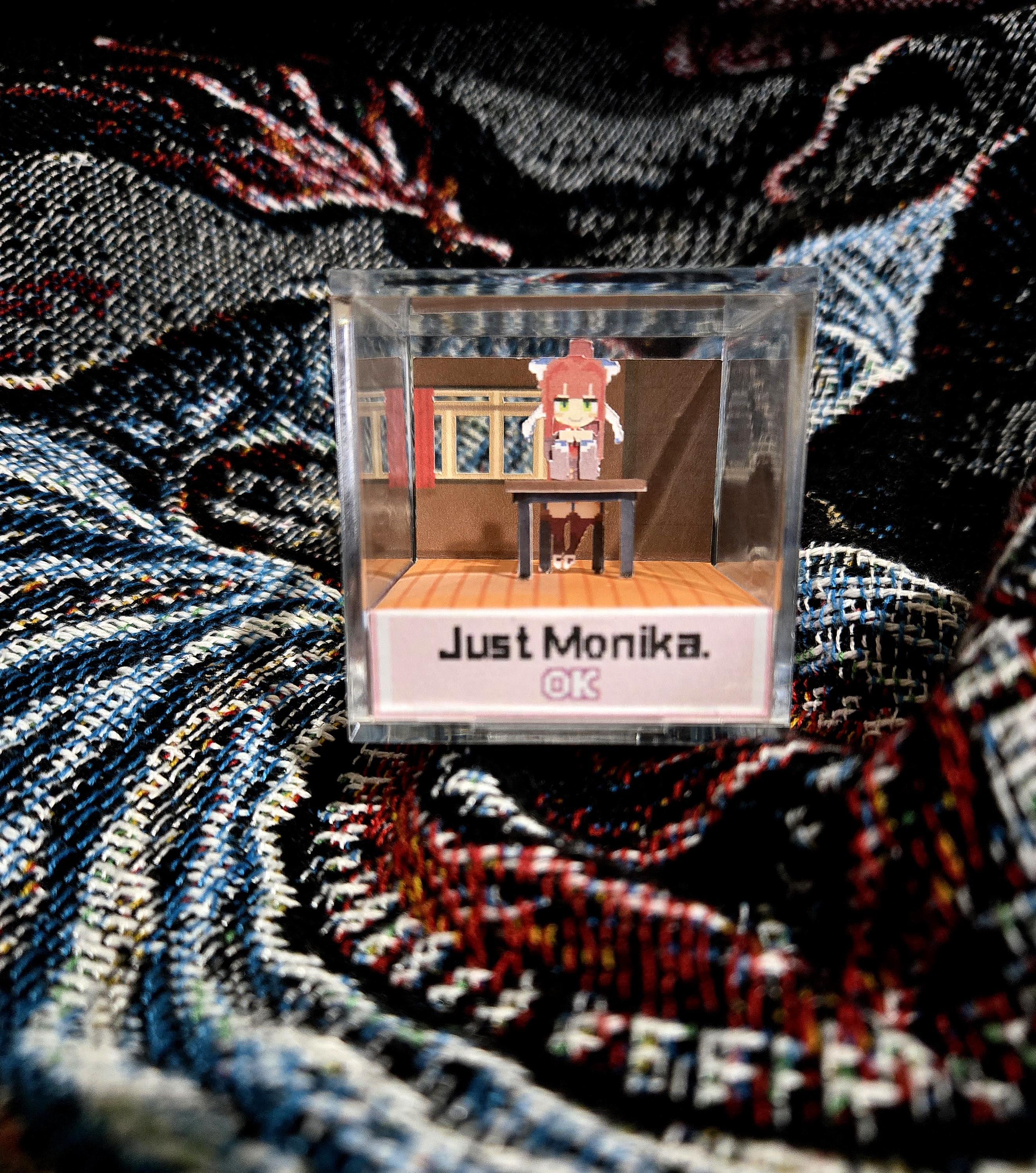 Doki Doki Literature Club Mini 3D Diorama Cube V2 (ddlc/monika/class ...