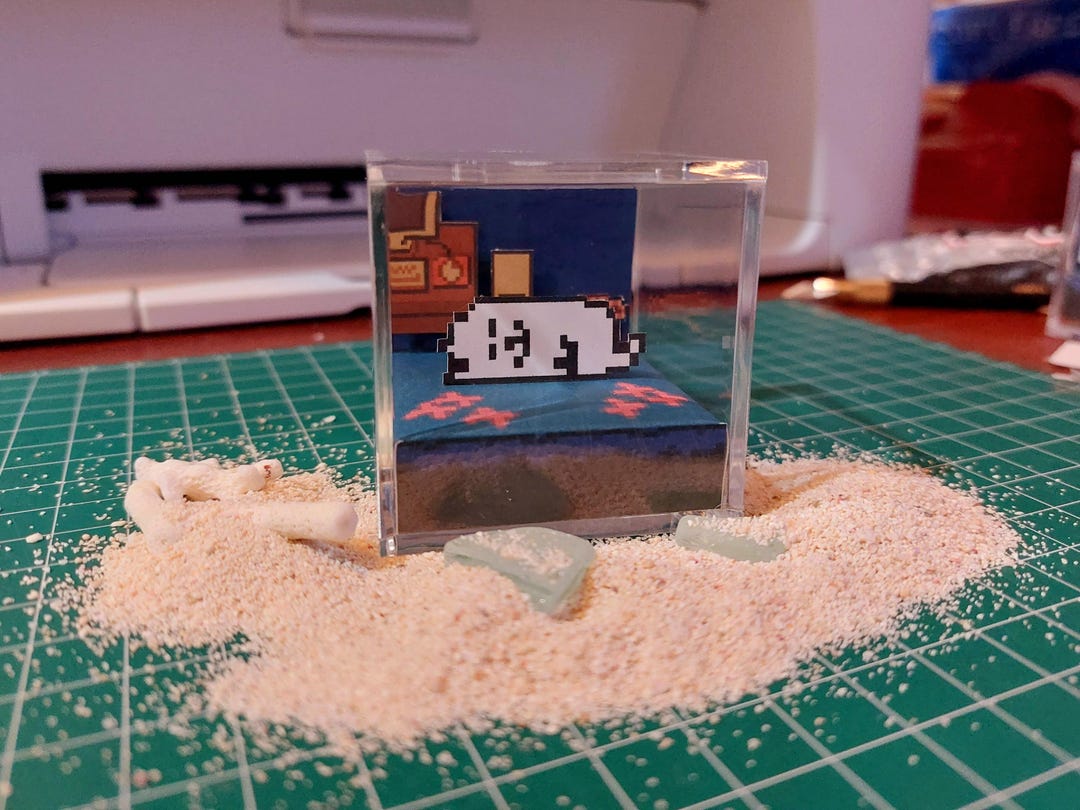 Undertale Mini 3D Diorama Cube V2 (annoying Dog (sleeping)/mysterious ...