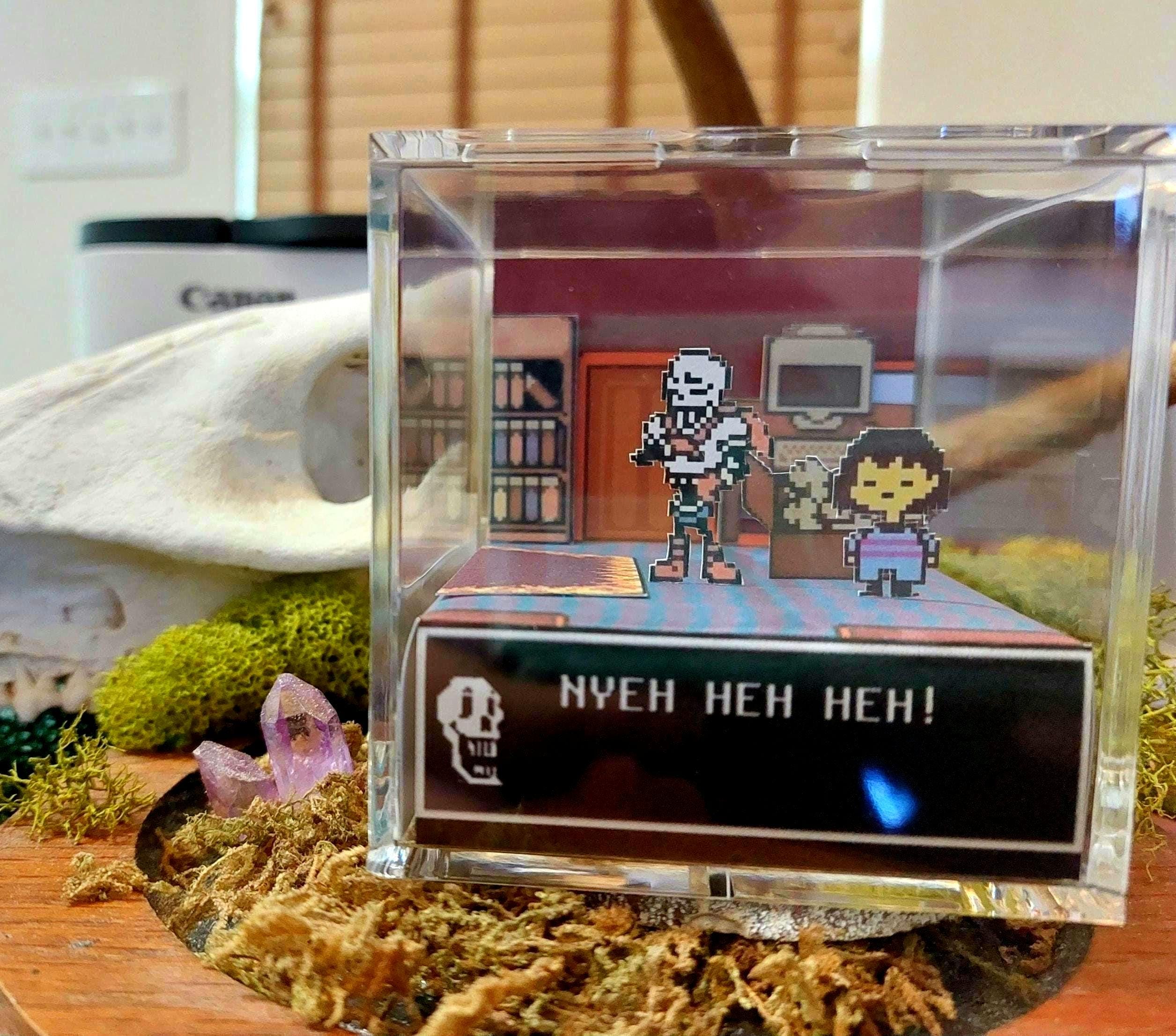 Undertale 3D Diorama Cube (papyrus/frisk/room) - Etsy