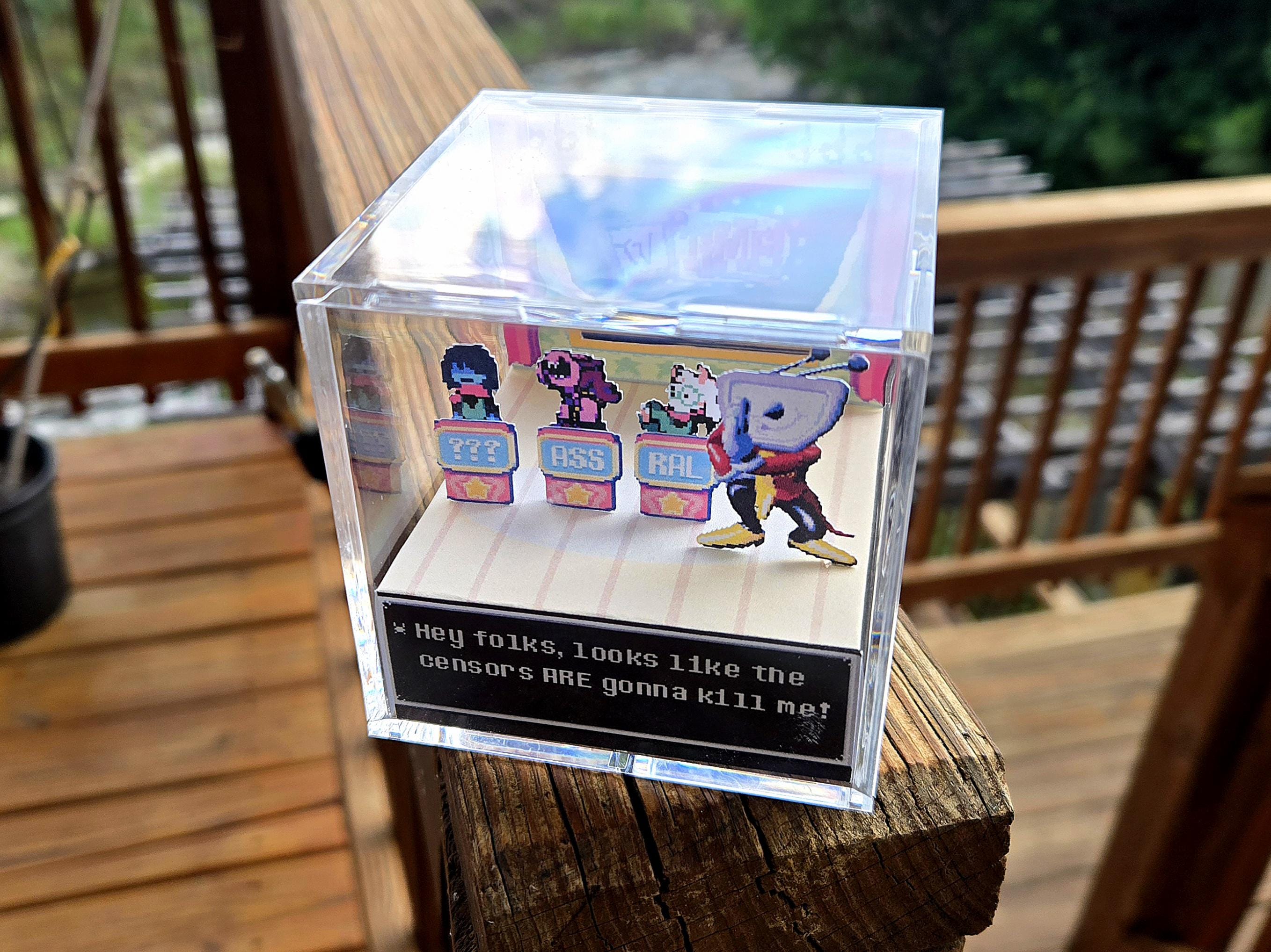 Deltarune 3D Diorama Cube (tenna/kris/susie/ralsei/tv) - Etsy