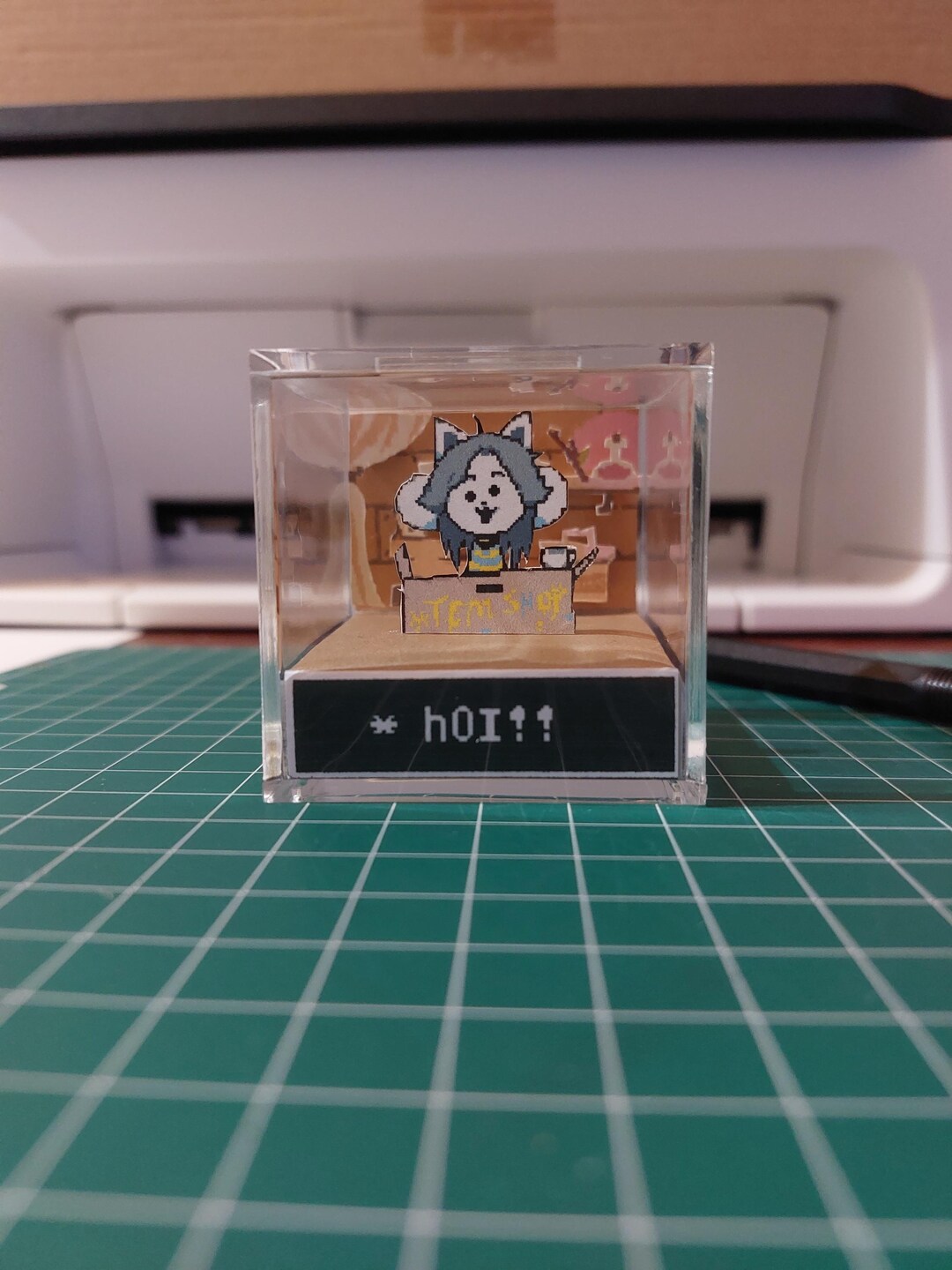 Undertale Mini 3D Diorama Cube temmie/tem Shop/hoi - Etsy