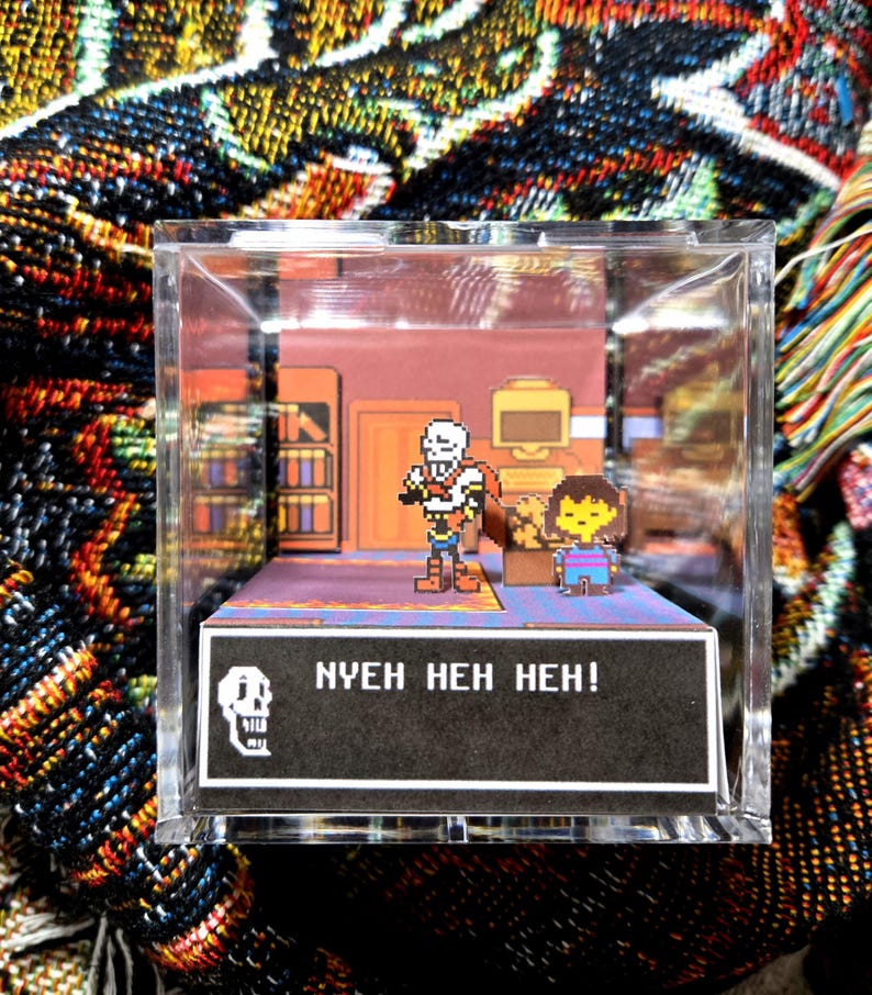 Undertale 3D Diorama Cube (papyrus/frisk/room) - Etsy