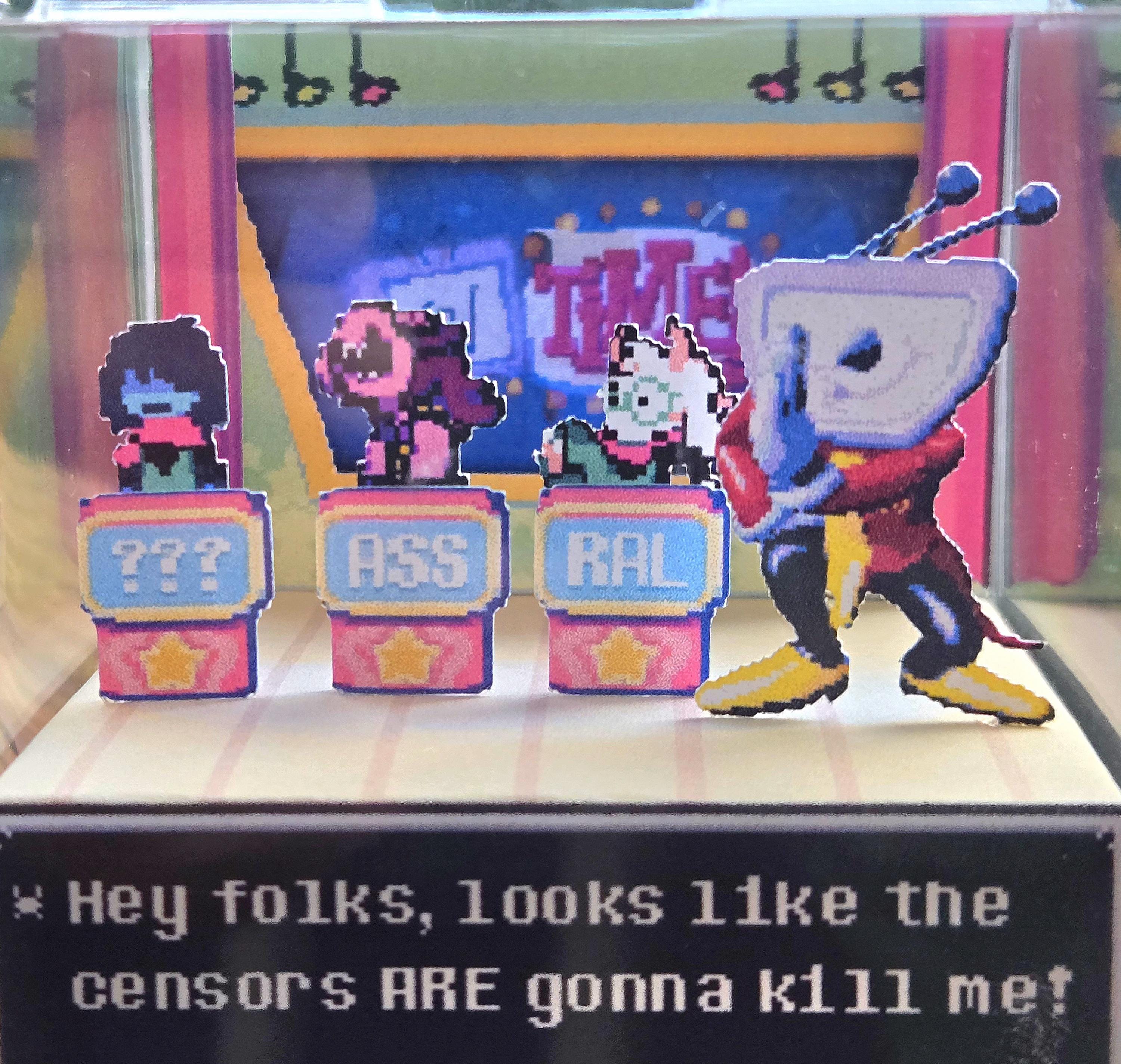 Deltarune 3D Diorama Cube (tenna/kris/susie/ralsei/tv) - Etsy