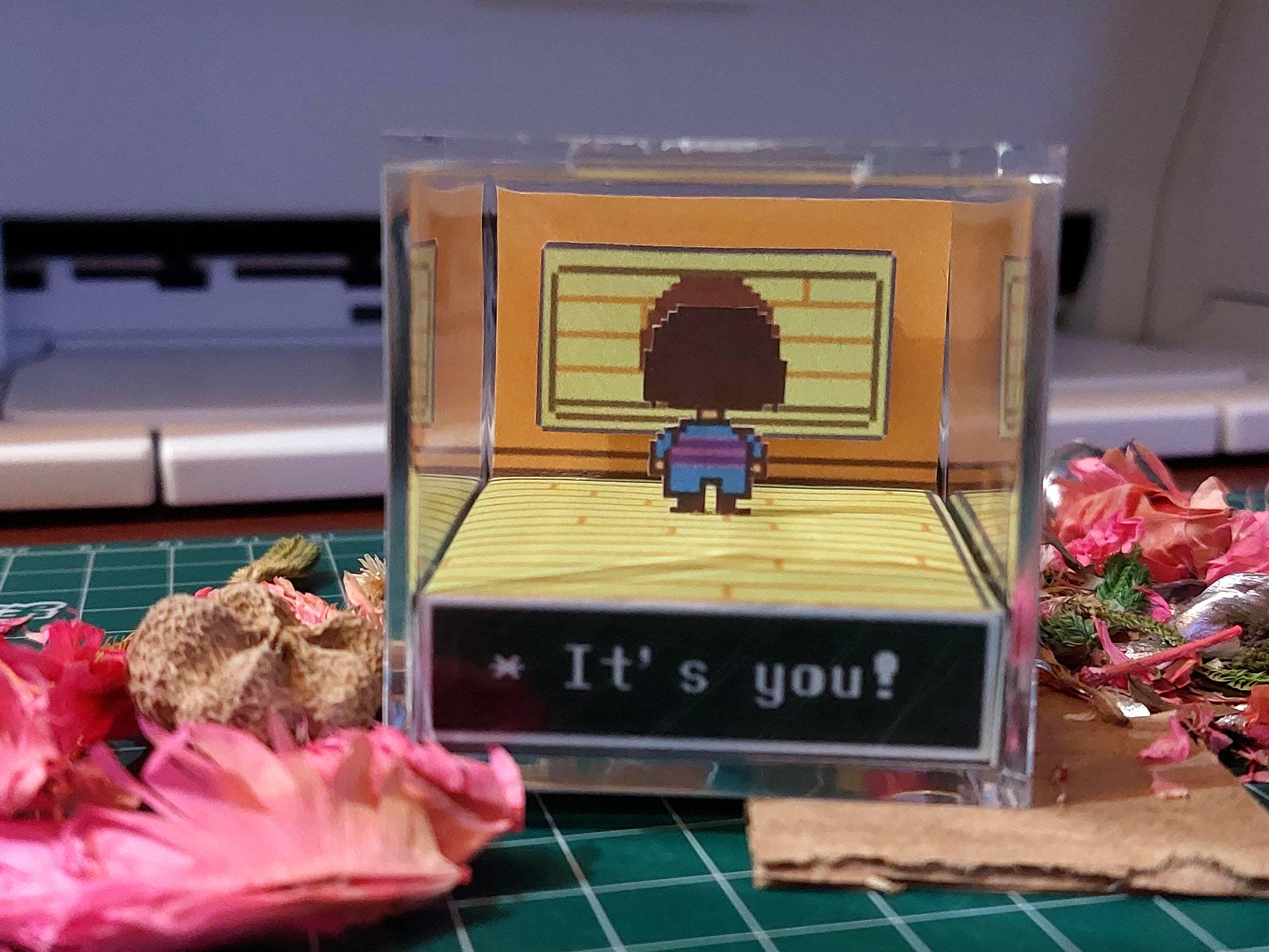 Undertale Mini 3D Diorama Cube (genocide Route/chara/frisk/despite ...