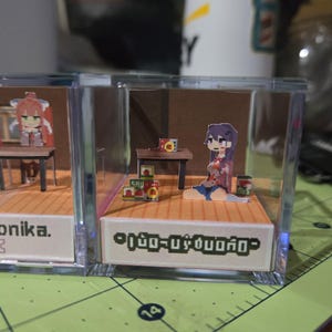 Doki Doki Literature Club Mini 3D Diorama Cube (ddlc/yuri/classroom) - Etsy