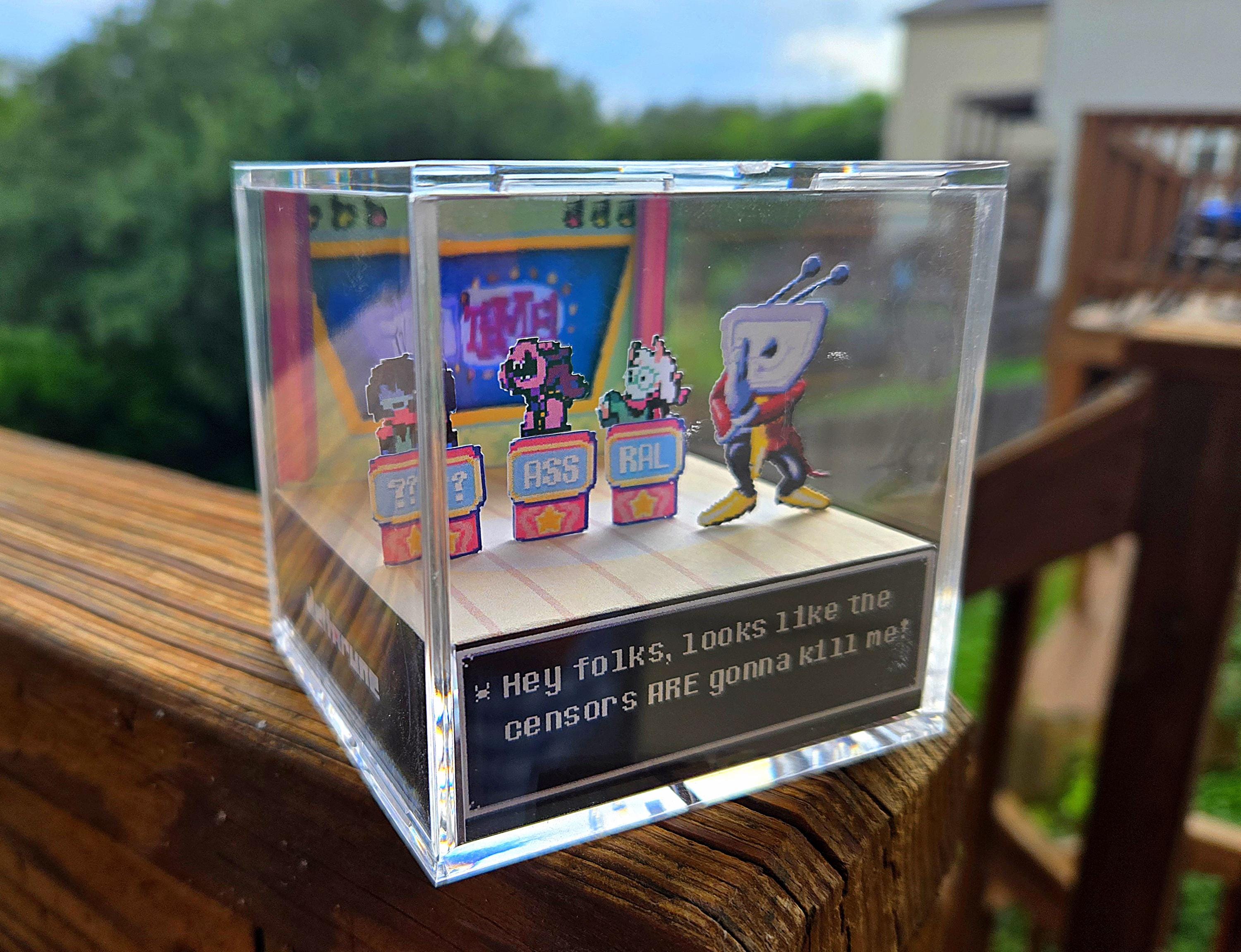 Deltarune 3D Diorama Cube (tenna/kris/susie/ralsei/tv) - Etsy