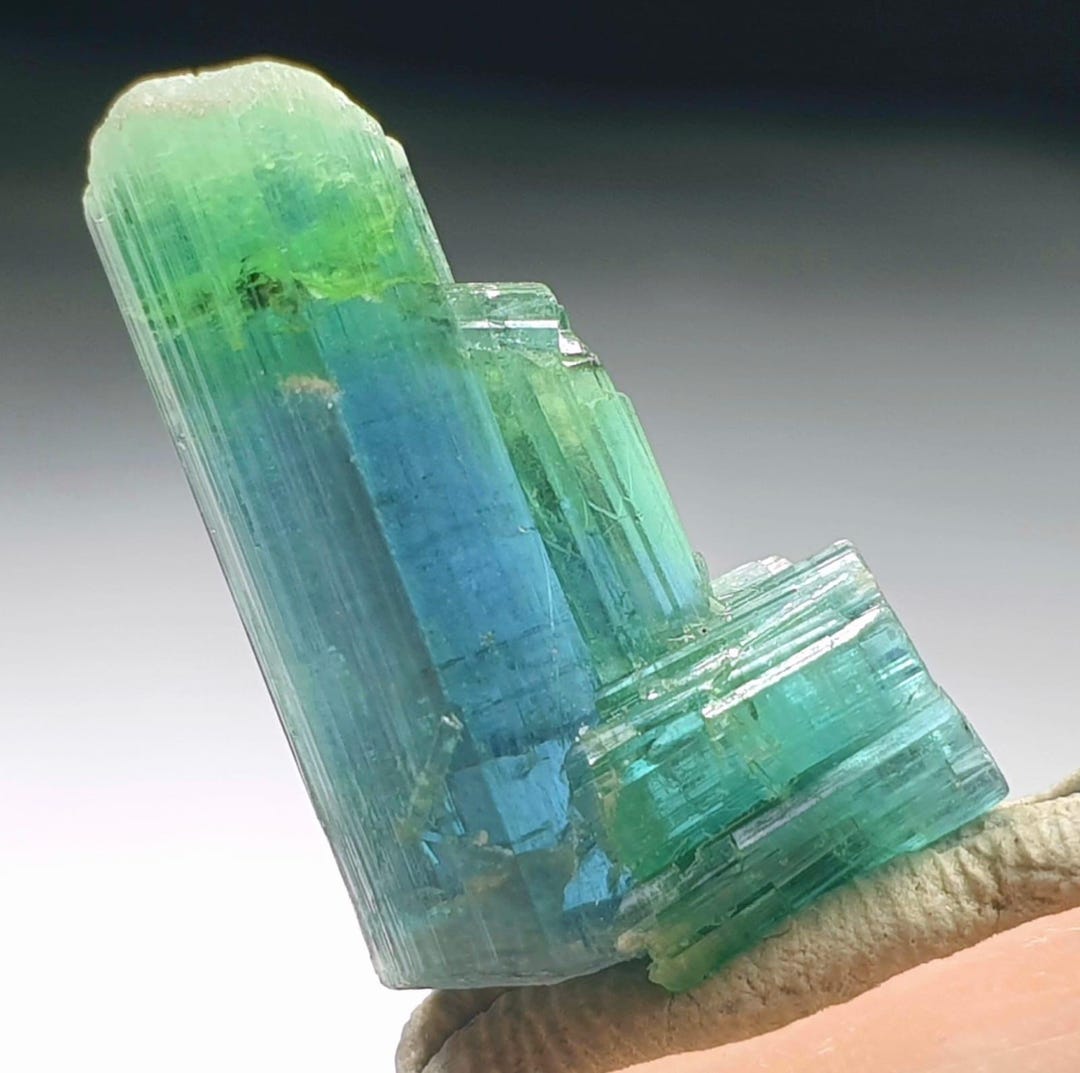 Wow Beautiful an Amazing Bluesh Color Tourmaline Bunch From Afg - Etsy