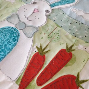 Digital BUNNY Mini Quilt Wall Hanging Instructions Sewing Pattern ...