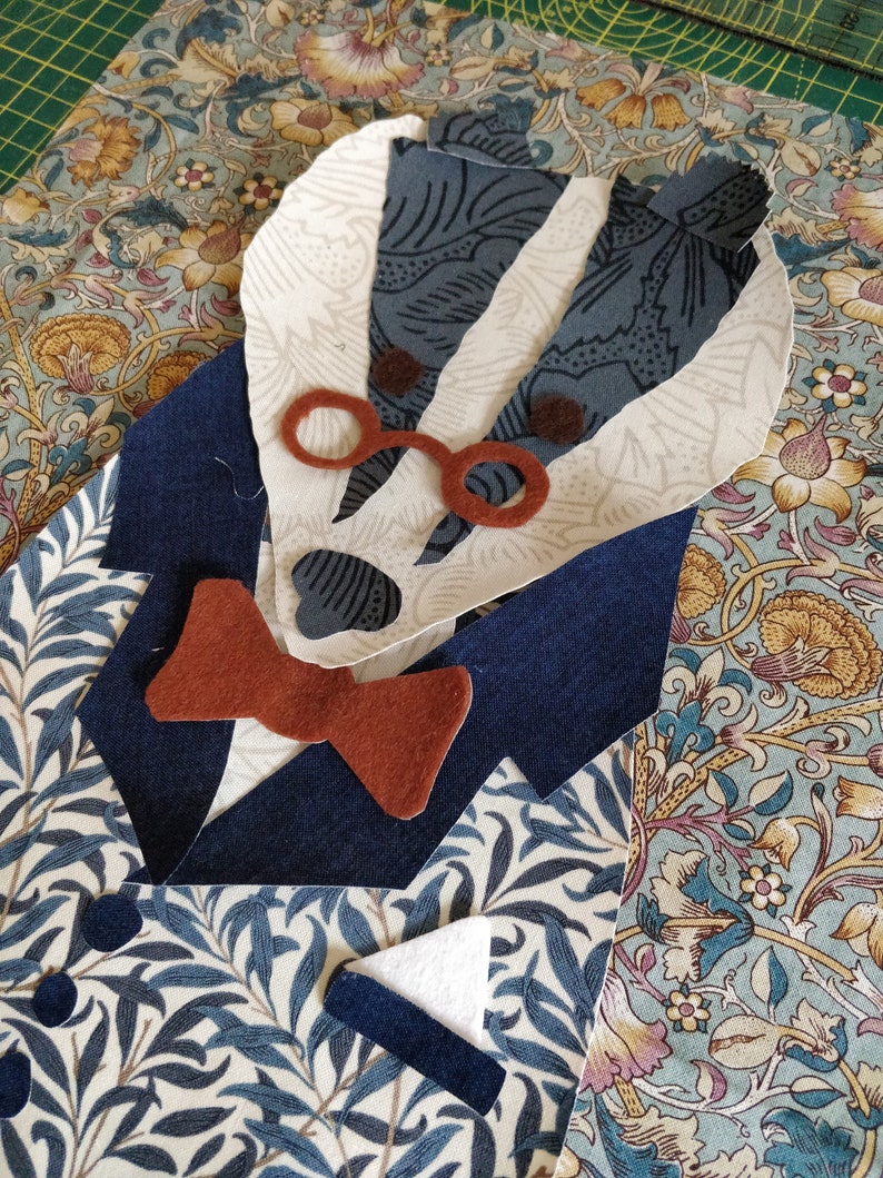 Digital Sewing Pattern PDF Mr Badger Applique Cushion Cover | Etsy UK