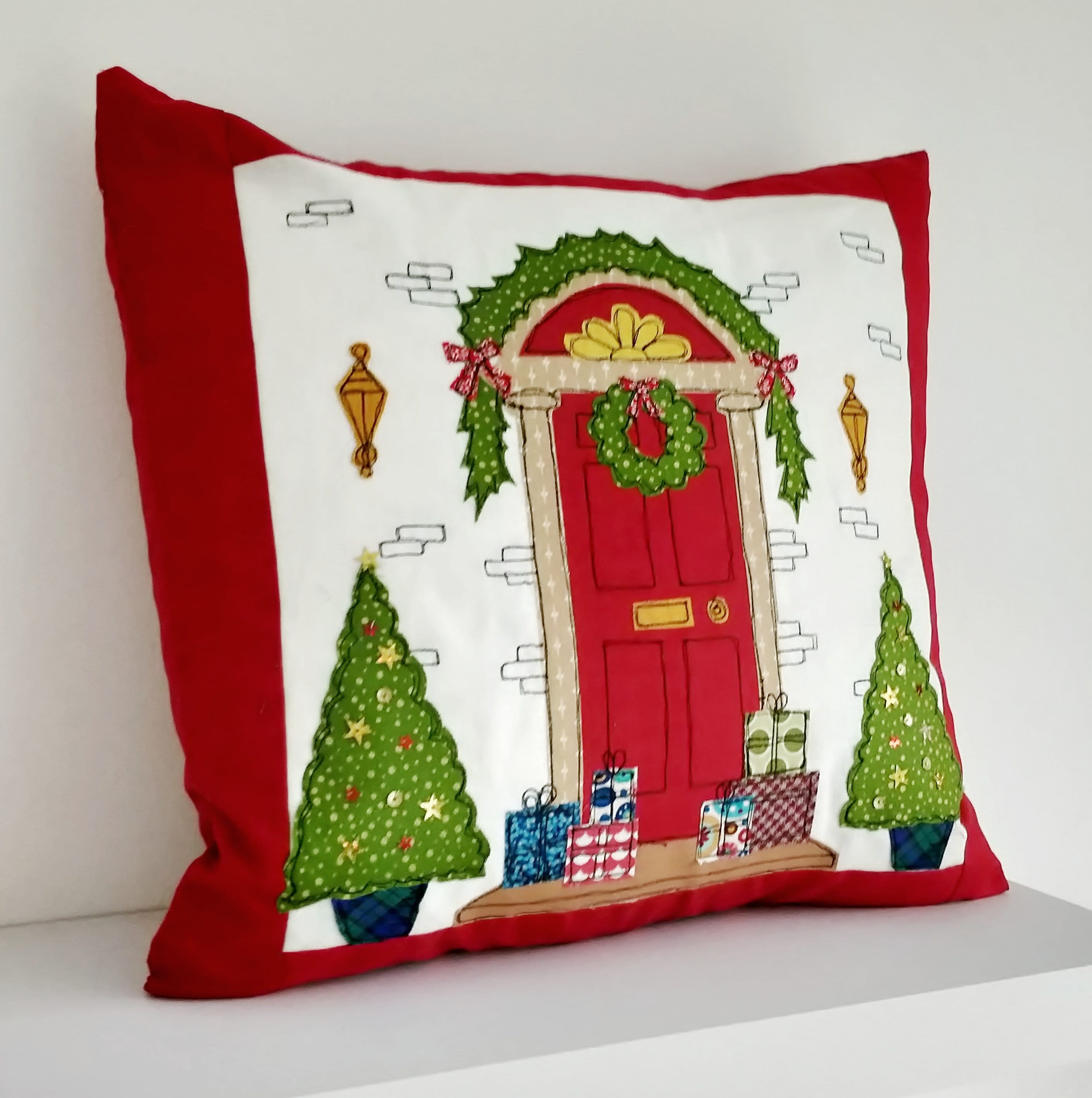 Christmas Applique Cushion Cover Sewing Pattern (PDF Pattern) - Etsy UK