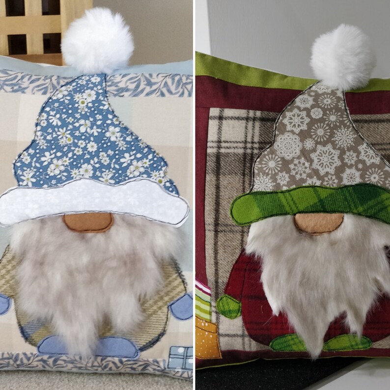 PDF Sewing Pattern Mr Gnome Applique Cushion Cover Printable - Etsy UK