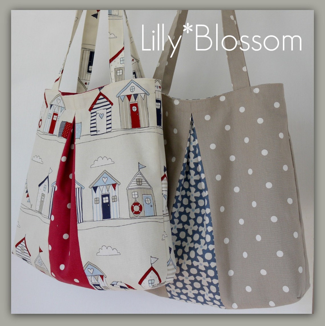 Digital Sewing Pattern PDF Pleated Tote Bag Shopping - Etsy UK