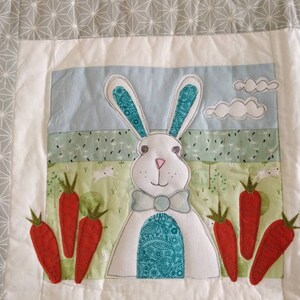 PDF BUNNY Mini Quilt Wall Hanging Instructions Sewing Pattern Tutorial ...