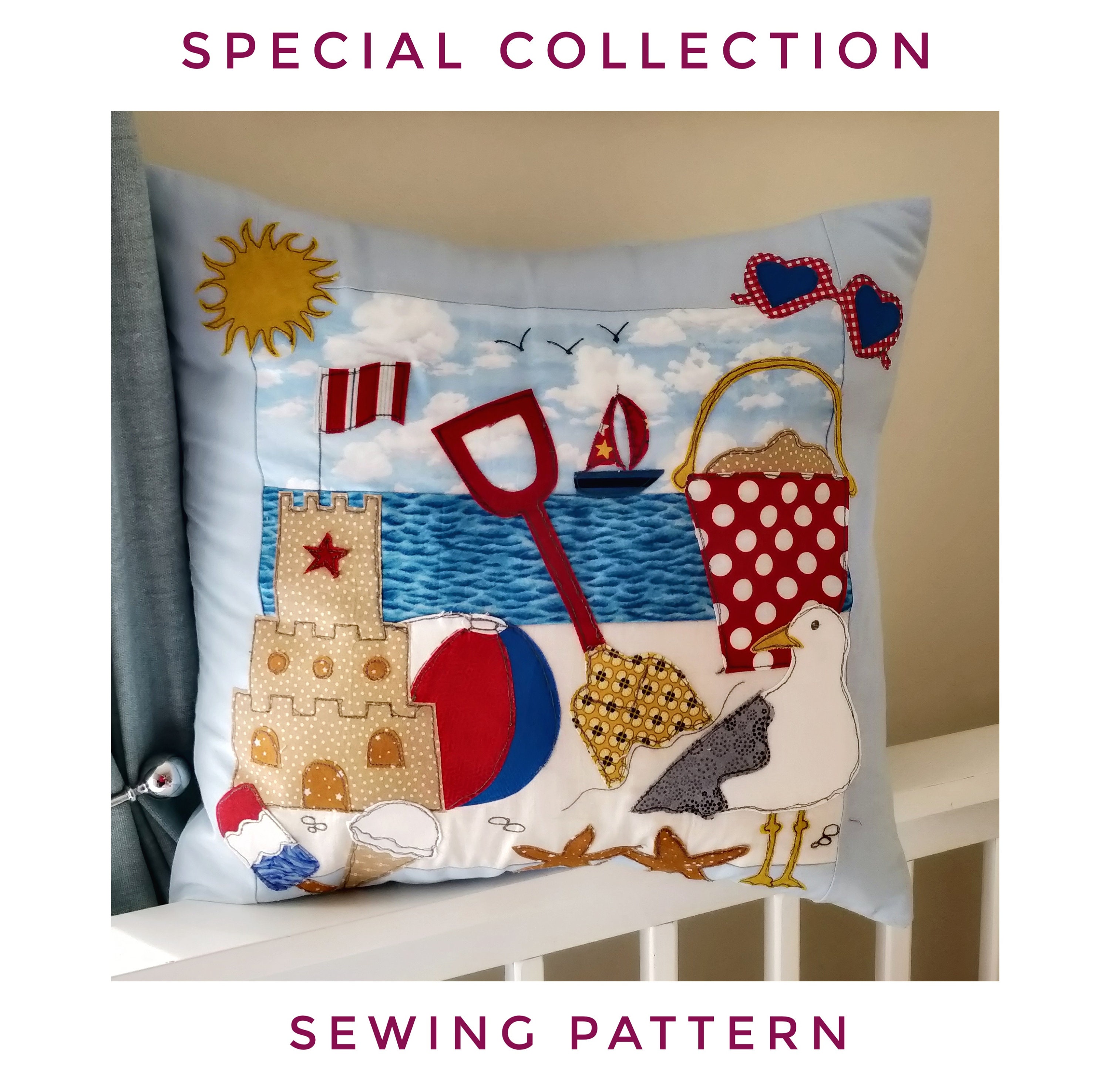 Digital Sewing Pattern PDF Buckets and Spades Applique - Etsy UK