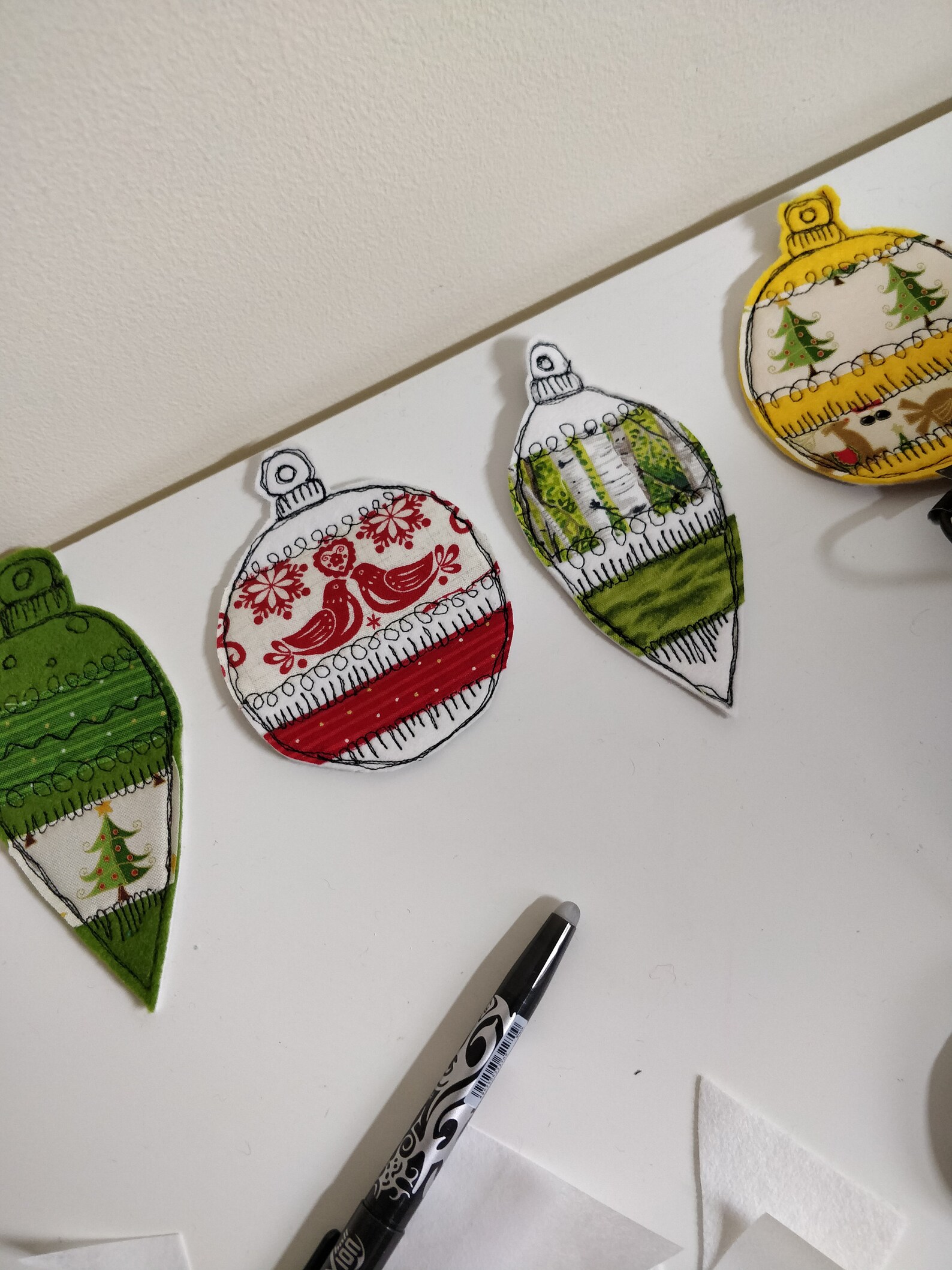 PDF Sewing Pattern Christmas Felt Bauble Bunting Instructions - Etsy