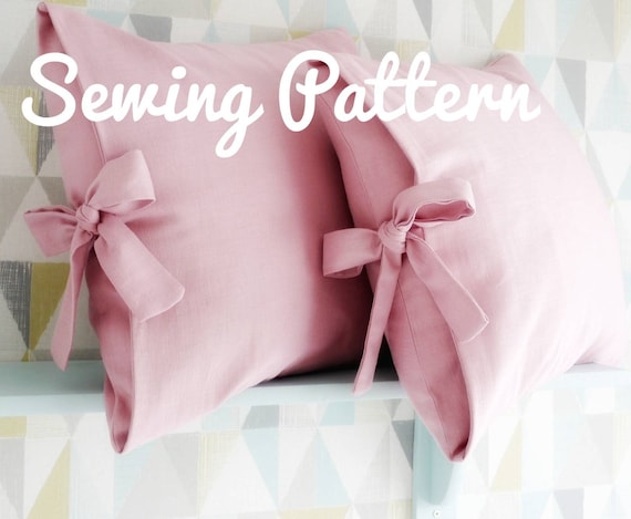Simple Tied Cushion Cover PDF Sewing Pattern by Lillyblossom. | Etsy UK