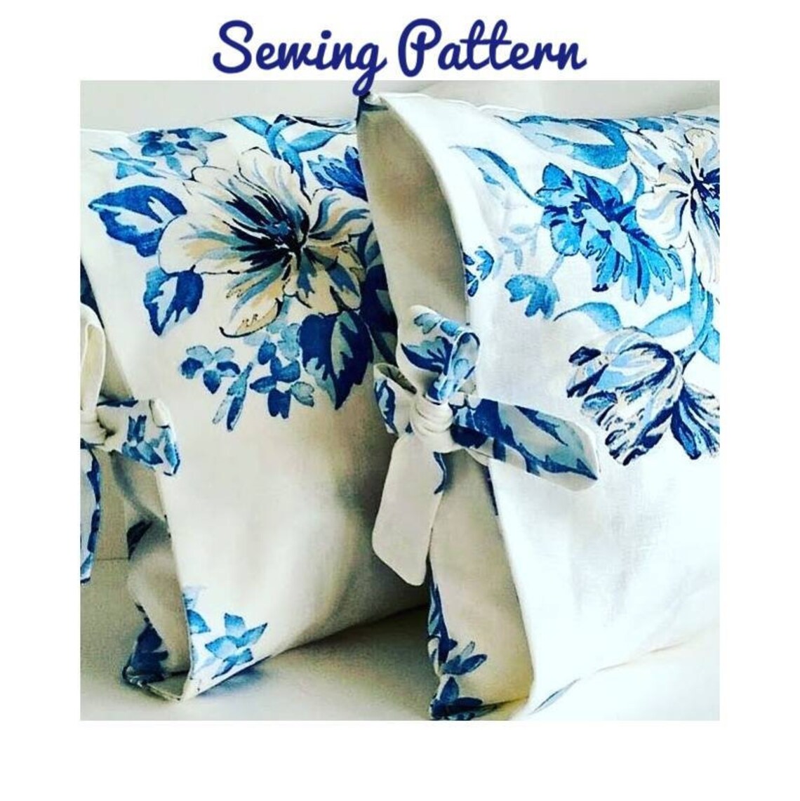 Digital Sewing Pattern Tied Cushion Cover pdf instructions | Etsy