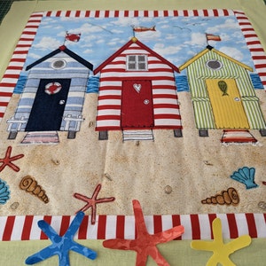PDF Beach Huts Cushion Cover and Mini Quilt Sewing Intructions With ...