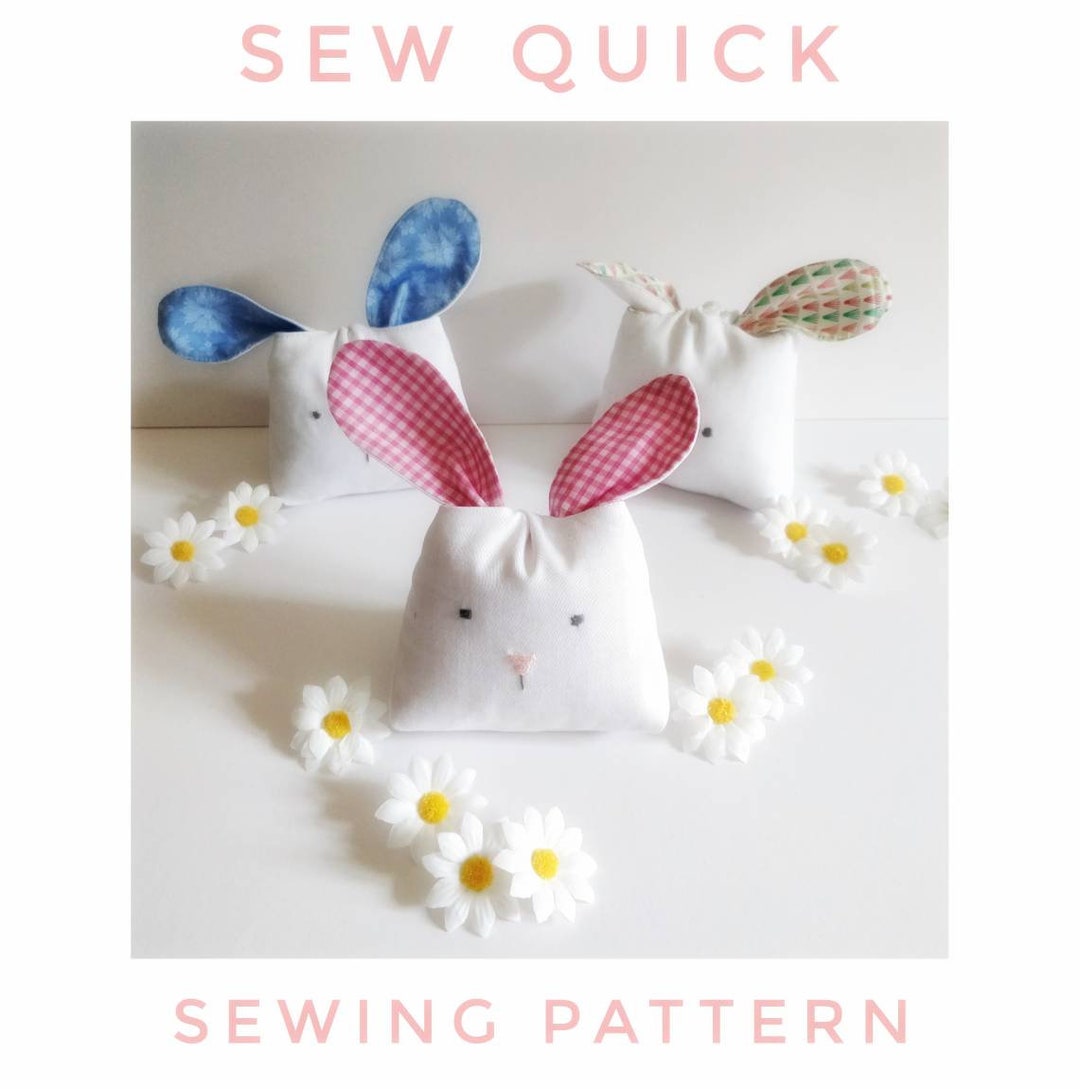 PDF Bunny Treat Bags Sewing Pattern Bag Making Sewing Templates Pdf ...