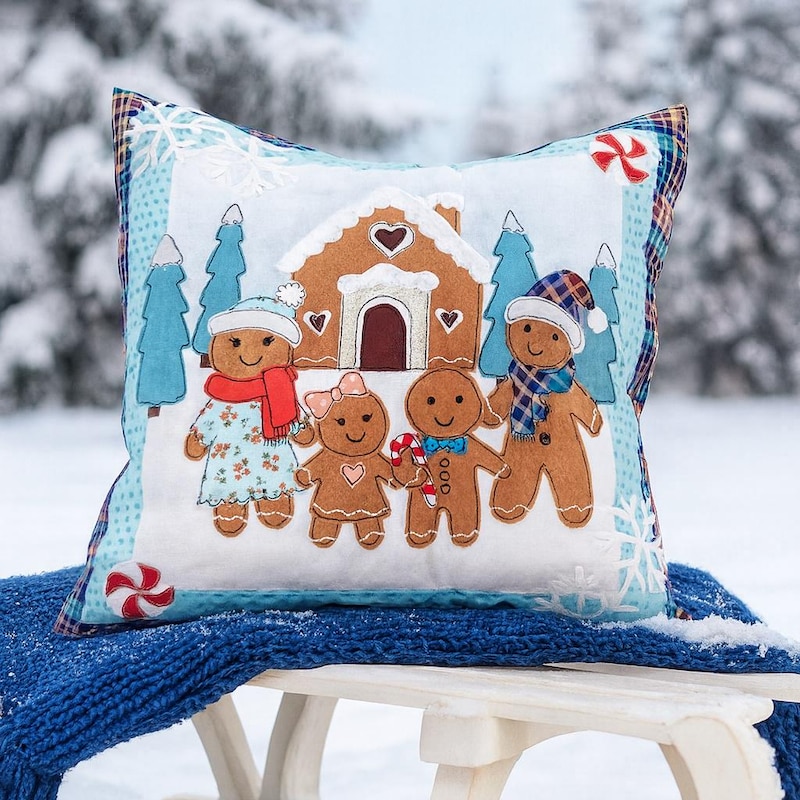 Gingerbread Cushion Cover - Etsy