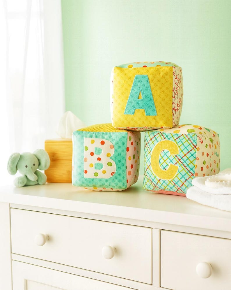 Baby Blocks PDF Sewing Pattern, Plush Alphabet Toy (digital Download ...