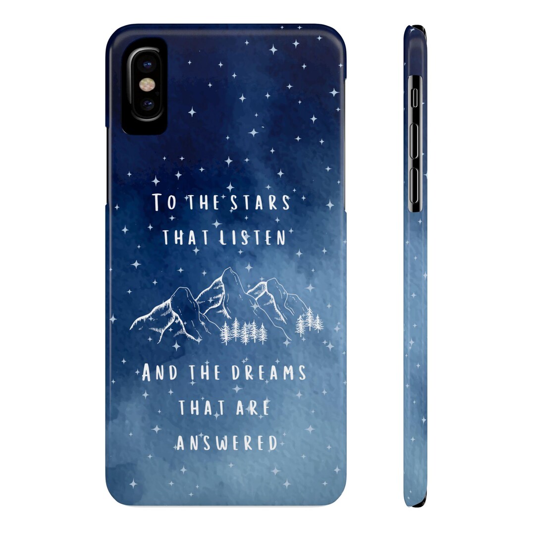 ACOTAR Inspired Slim Phone Cases Multiple Sizes iPhone 10's - iPhone 15 ...