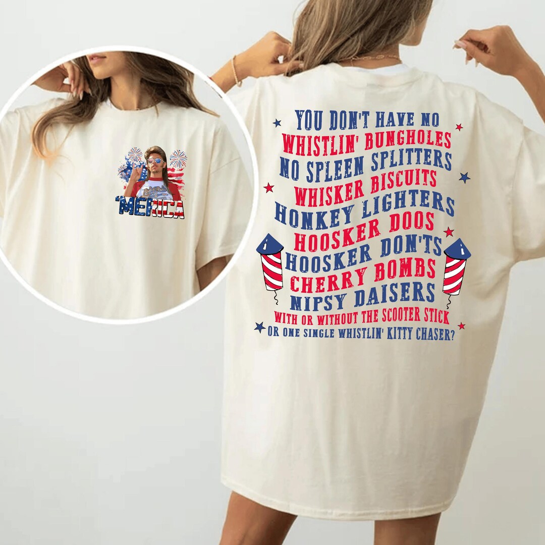 Joe Dirt Merica 4th of July Shirt, Funny Independence Day Tee ...