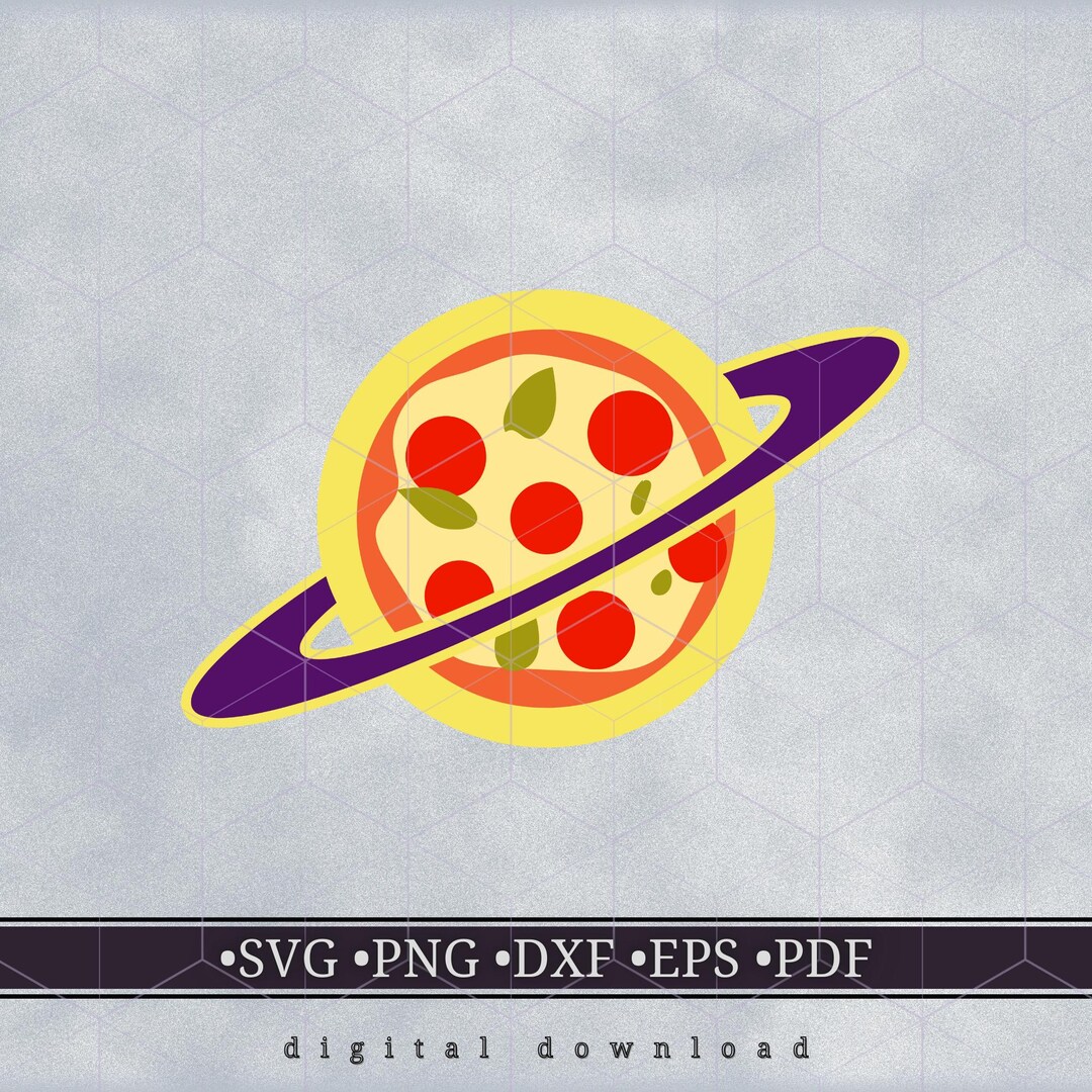 Pizza Planet Svg Cut Files, Pizza Planet Png Retro Design, Space Art ...