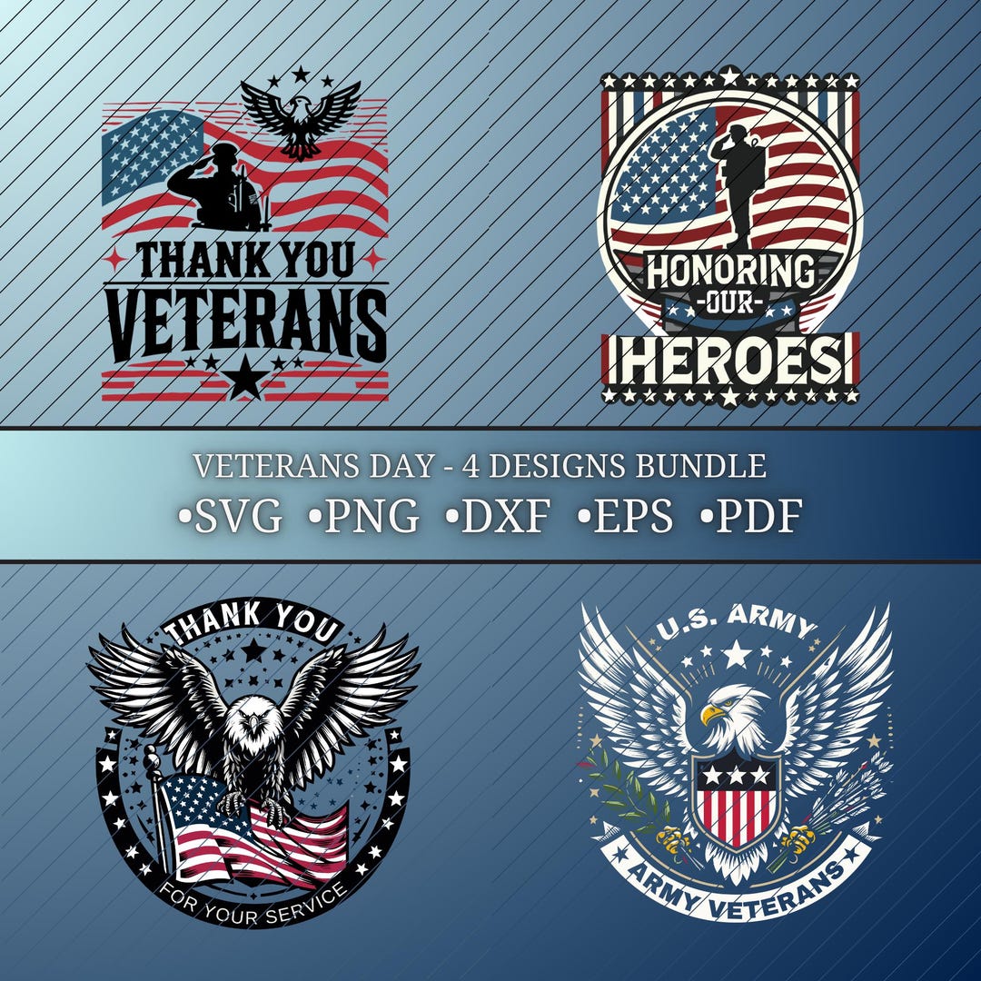 US Army Veterans SVG Bundle, Military Cut Files for Cricut-silhouette ...