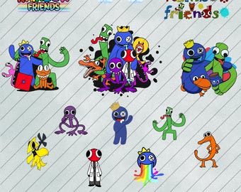 Rainbow Friends Png - Etsy