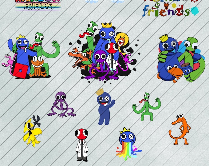 Rainbow Friends Png - Etsy