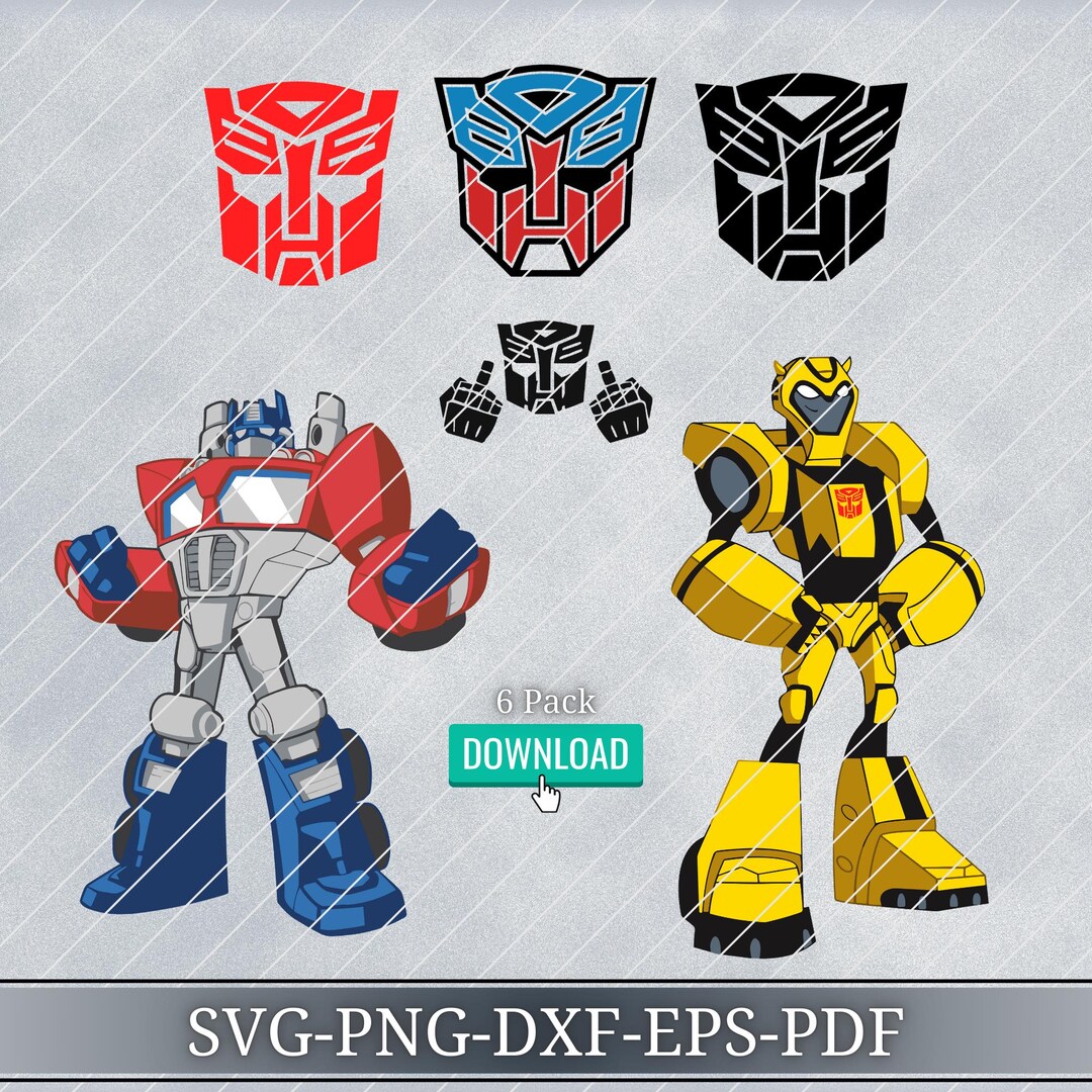 Paquete de SVG PNG de Transformers, Máscaras de Transformers svg ...