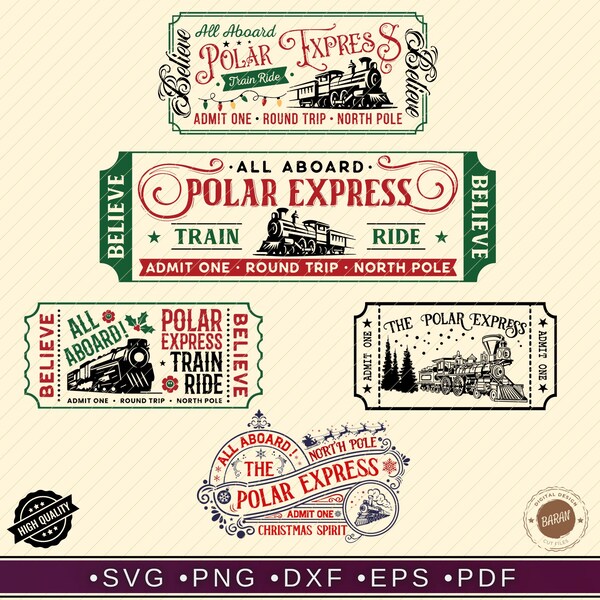 Polar Express Svg - Etsy