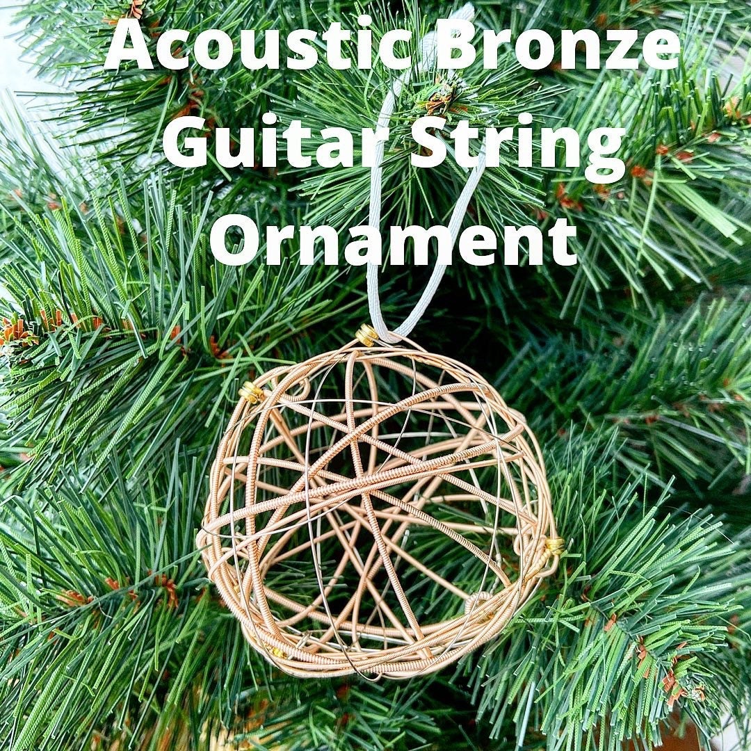 Recycled Guitar String Ornament made from previously played | Etsy