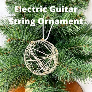 Recycled Guitar String Ornament Made From Recycled/upcycled Guitar ...