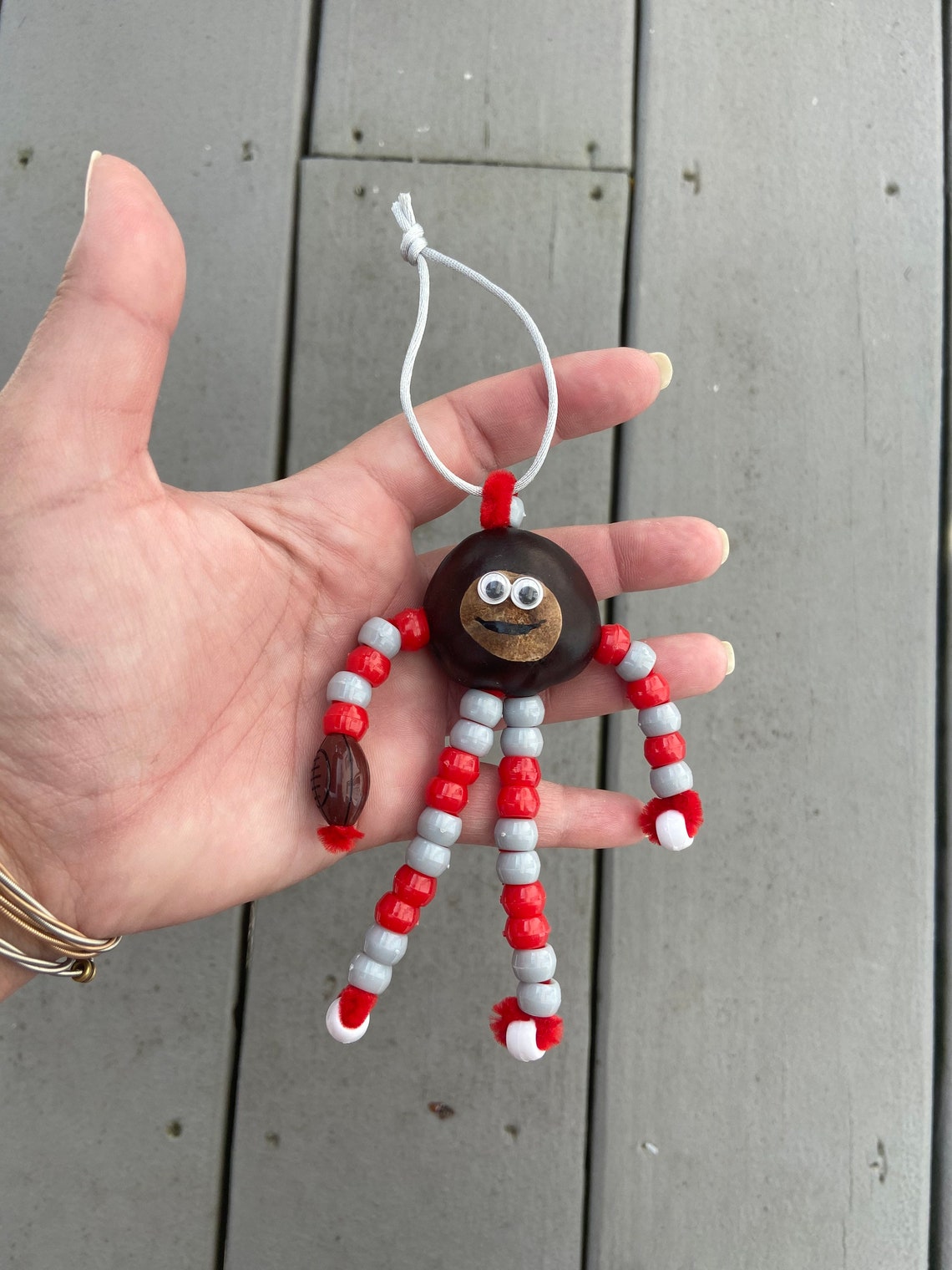 Brutus Buckeye Football Ornament Made With REAL Buckeye Nut Grown in ...